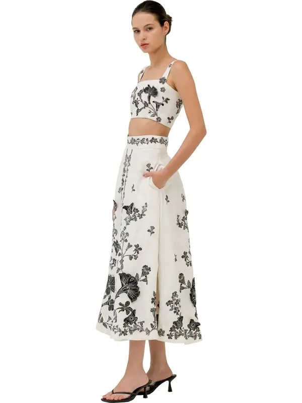 SUSPIRO Bergamota Guayacan Maxi Skirt - Multicolor