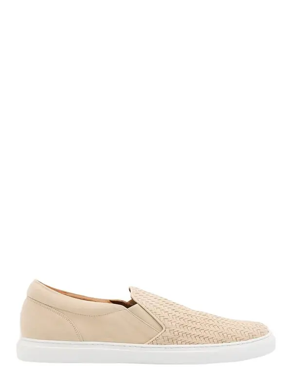 Ron White Rex Woven Suede Slip-on Sneakers - Buck