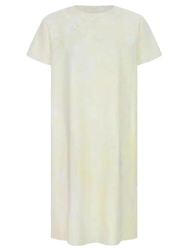 Shanghai Tang Floral Print Dress - Neutrals