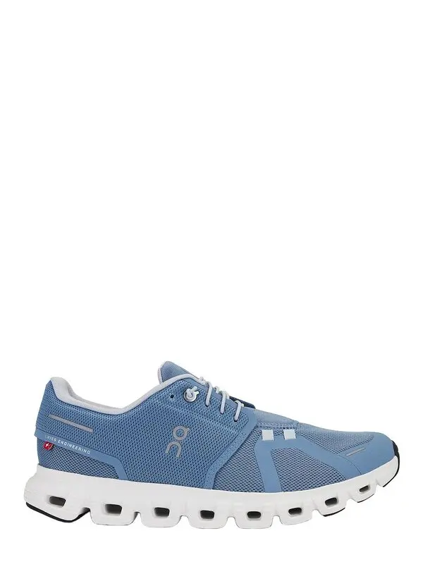On Cloud 6 Sneakers - Chambray & White