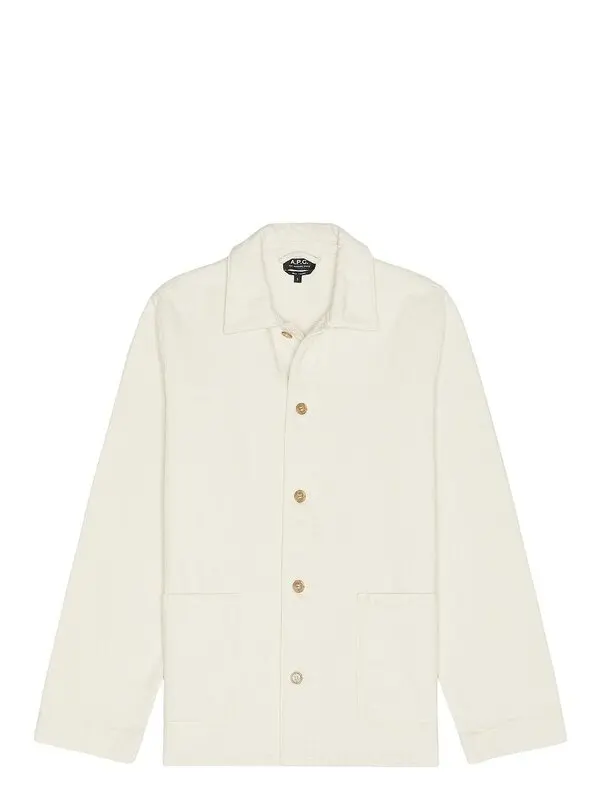 A.p.c. Veste Kerlouan Brodee - Ecru