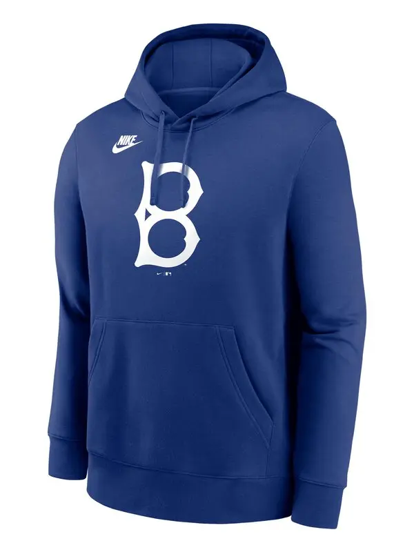 Nike Brooklyn Dodgers Cooperstown Mlb Pullover Hoodie - Blue