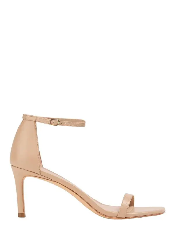 STUART WEITZMAN Amelina 75 Leather Sandals - Beige