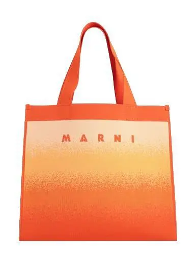 Marni Shopper Bag With Detachable Pouch - Silver