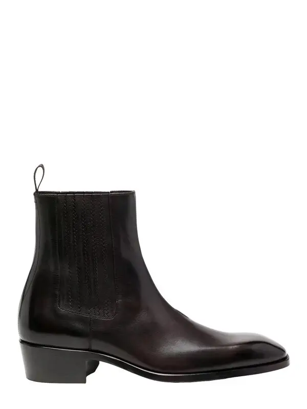TOM FORD Leather Boots - Brown