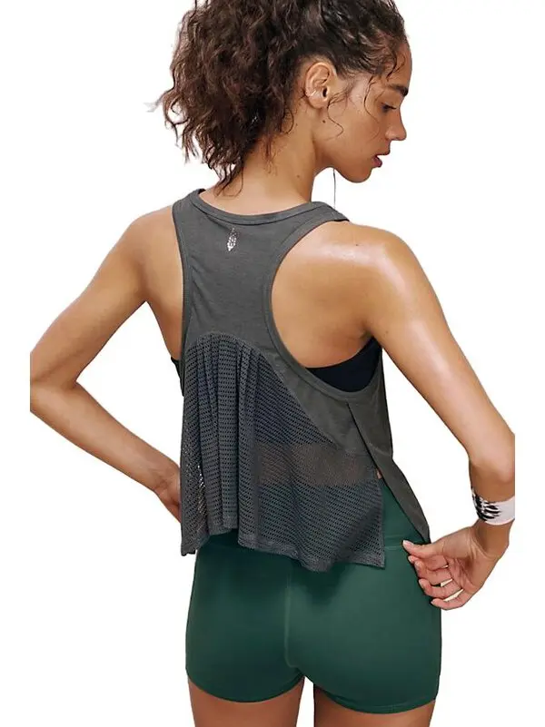 Free People Tempo Flash Finish Tank Top - Dark Shadow