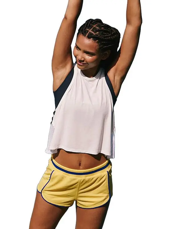 Free People Tempo Flash Finish Tank Top - White