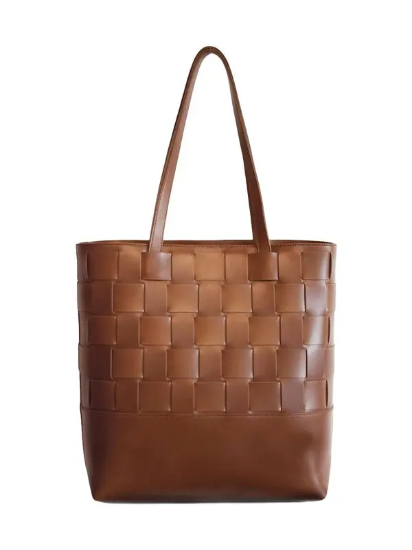 ABLE Mamuye Woven Tote - Whiskey