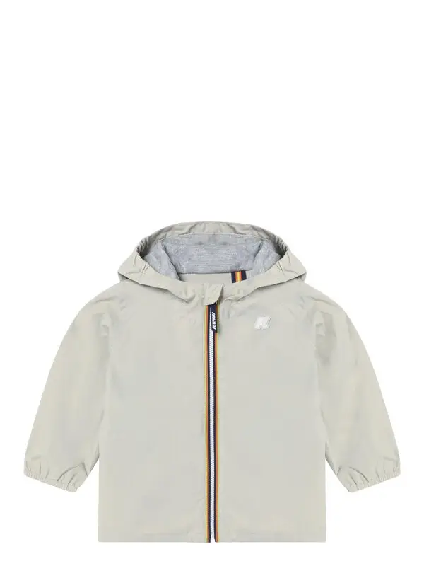 K-WAY Waterproof Nylon Hooded Jacket - Beige