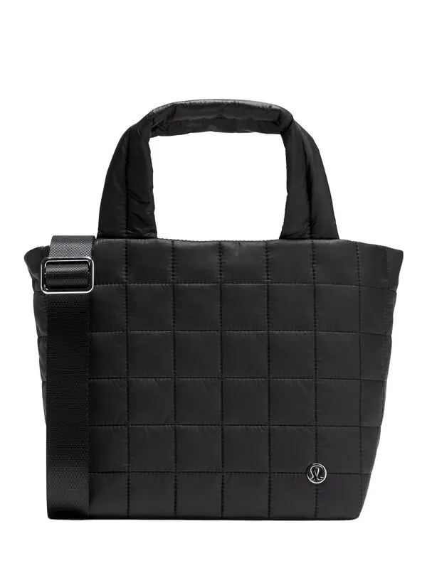 Lululemon Quilted Grid Small Tote Bag - Black
