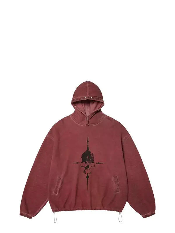 THUG CLUB Peace Stud Hoodie - Red
