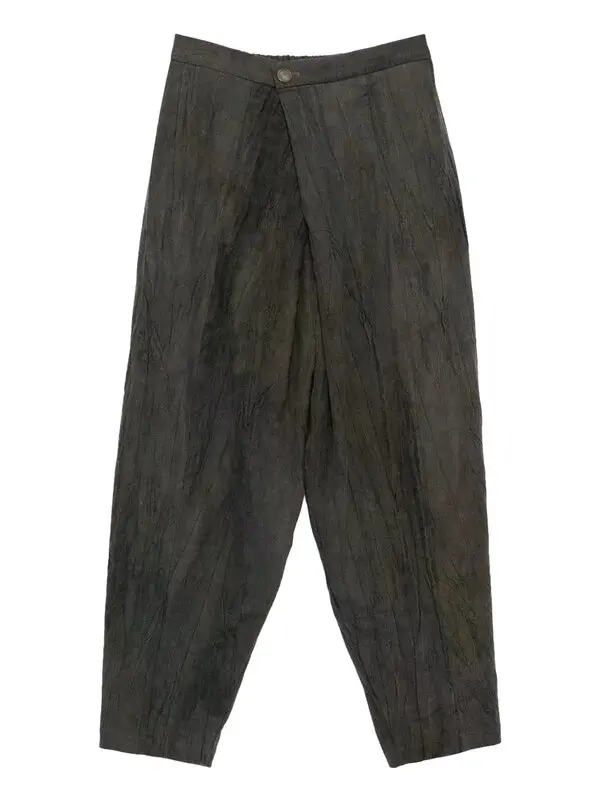 CHIAHUNG SU Hand-dyed Trousers - Green