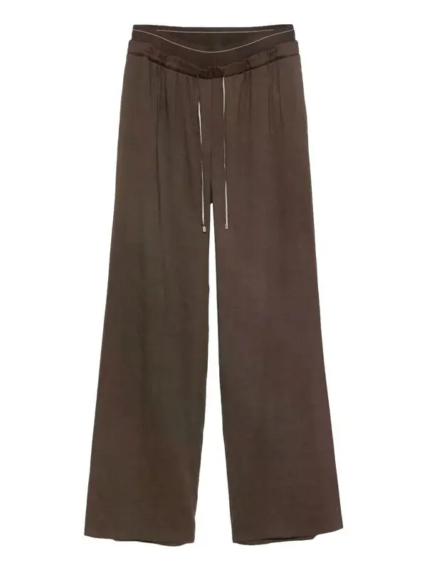 Lorena Antoniazzi Drawstring Trousers - Brown