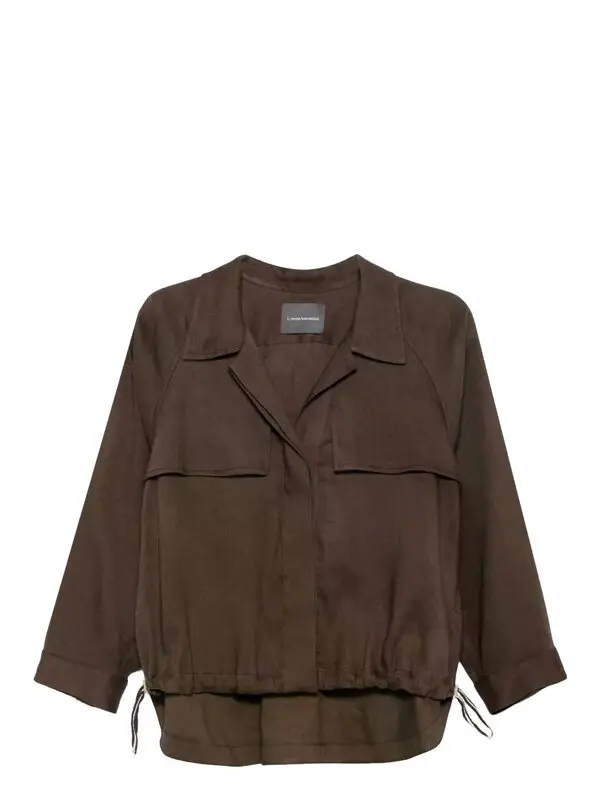 Lorena Antoniazzi Twill Shirt Jacket - Brown