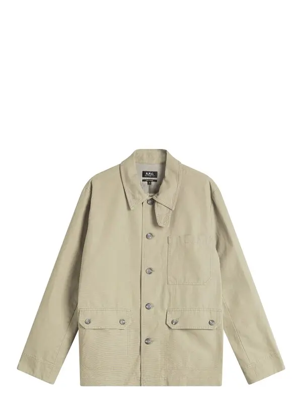 A.p.c. Piet Canvas Work Jacket - Gray Green