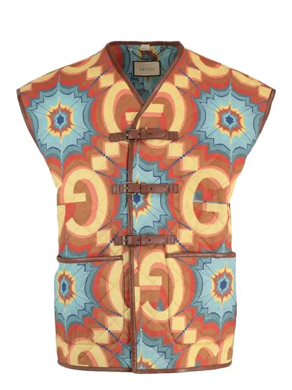 Gucci Gg Kaleidoscope Quilted Vest - Multicolor