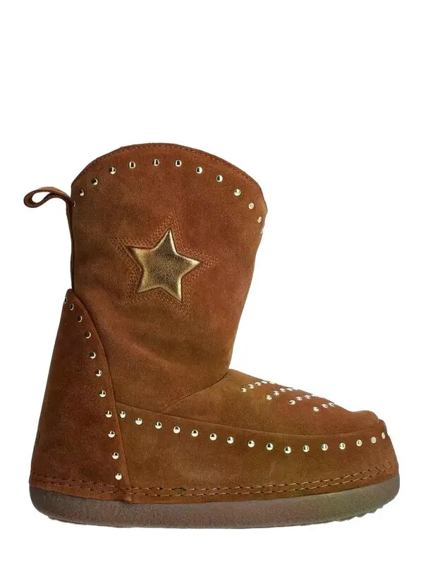 Inuikii Stud-embellished Boots - Brown
