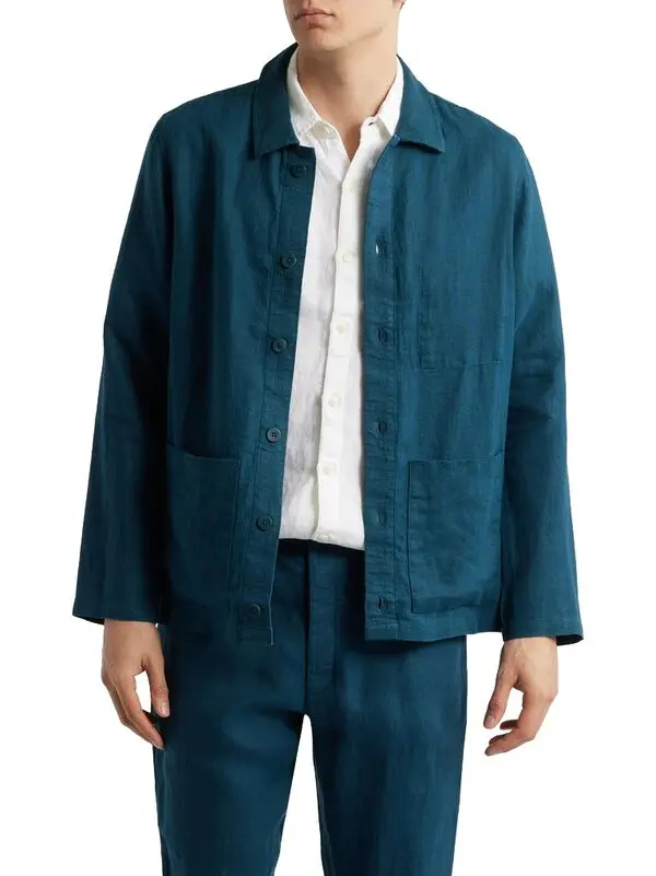 ALEX CRANE Kite Linen Jacket - Dusk