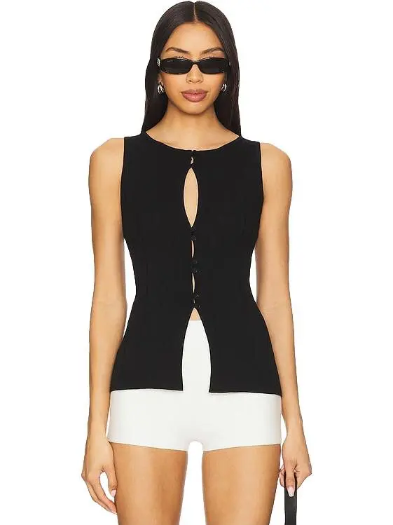 SOVERE / Tranquil Knit Top - Black