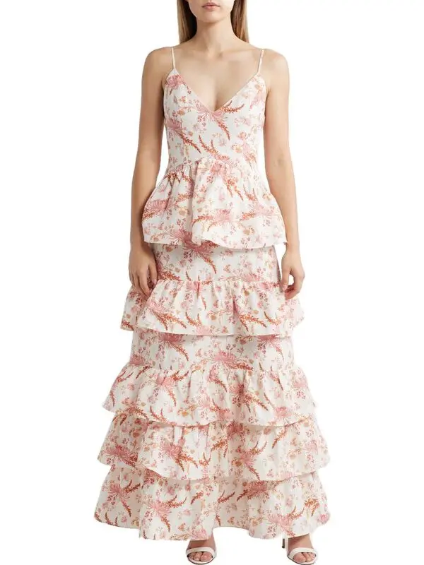 SONYA MODA Amara Tiered Maxi Dress - Wild Meadow