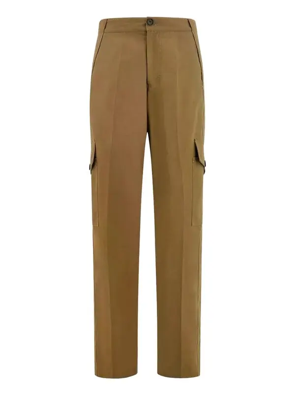 FERRAGAMO Canvas Cargo Pants - Green