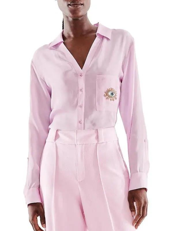 AS By DF Evil Eye Shirt - Cherry Blossom
