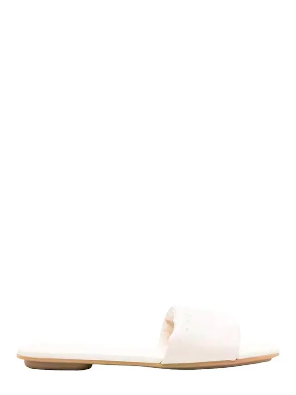Hogan Leather Slides - Neutrals