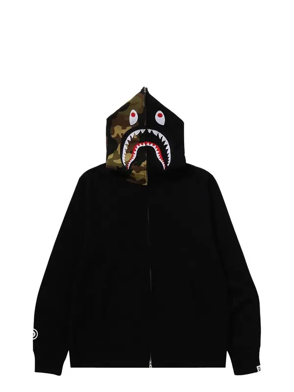 BAPE 1st Shark Full Zip Hoodie - Black