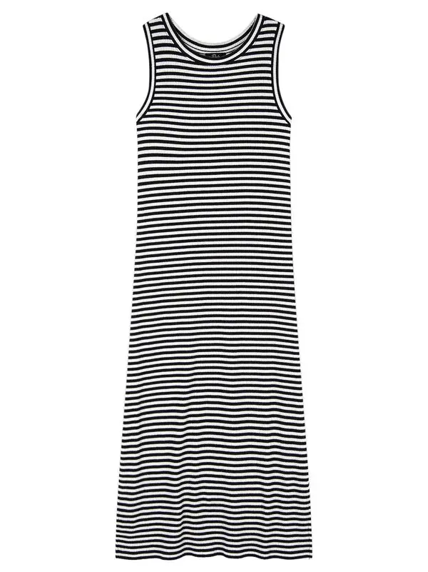 Rails Striped Tank Midi Dress - Black Birch Stripe
