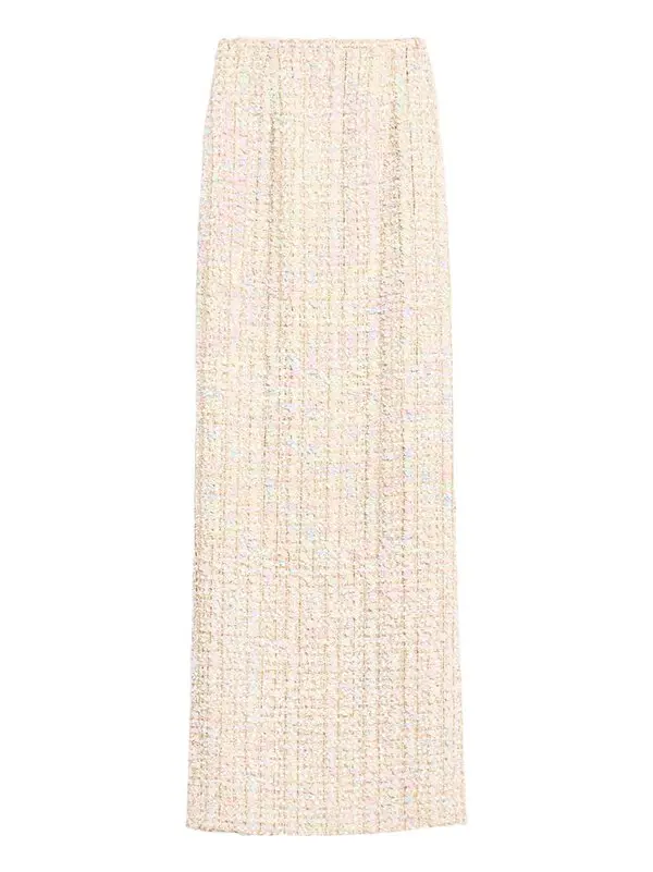 SERGIO HUDSON Tweed Maxi Skirt - Multi