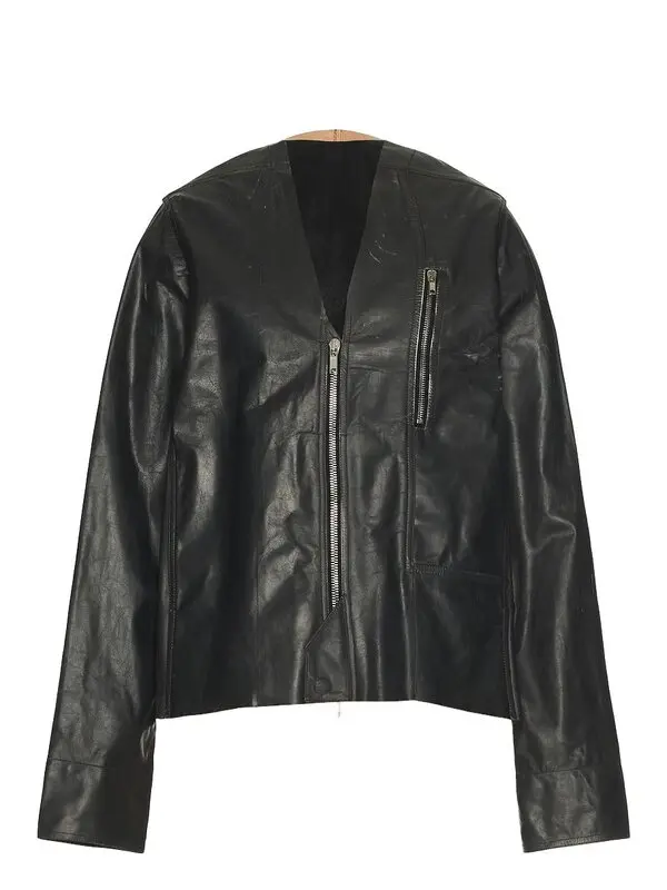 Rick Owens V Safety Leather Jacket - Black