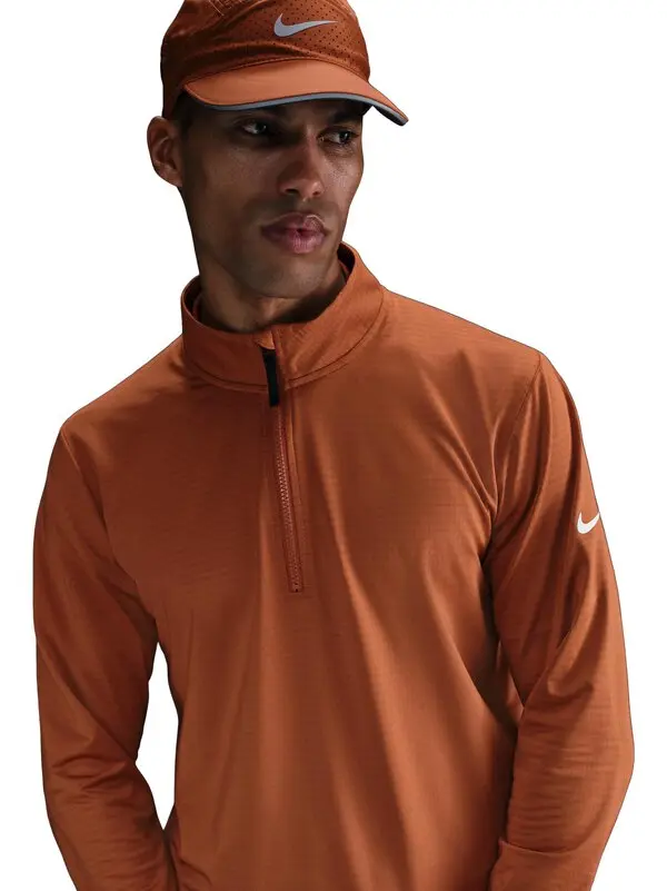 Nike Victory Dri-fit 1/2-zip Golf Top - Orange