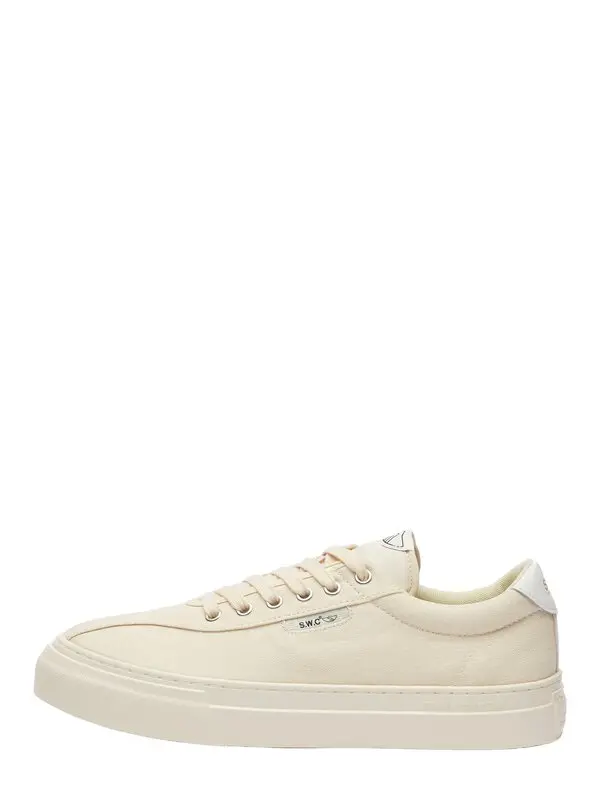 S.W.C STEPNEY WORKERS CLUB Dellow 02 Cup Canvas Sneakers - Ecru