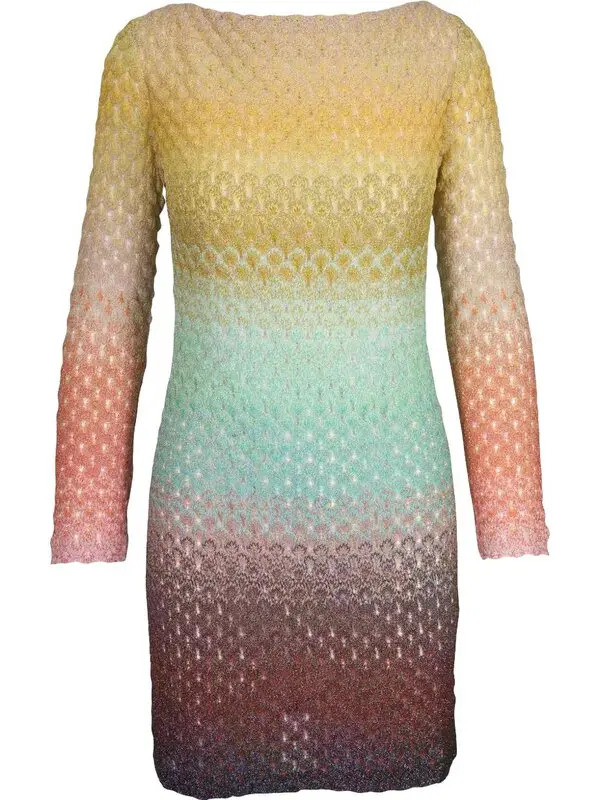 Missoni Faded-effect Mini Dress - Yellow