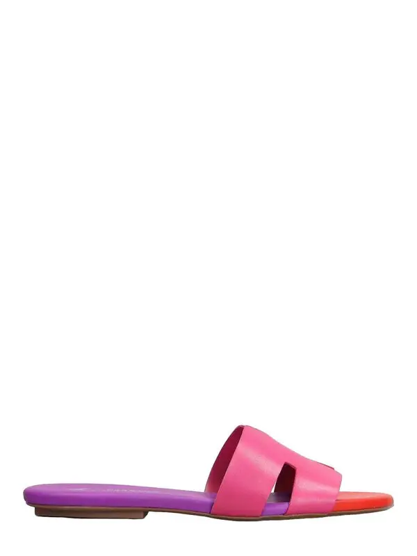 ANDREA CARRANO Leather Slides - Pink