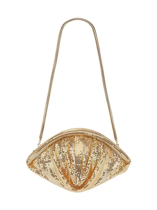 Rabanne Sequin Pochette - Gold