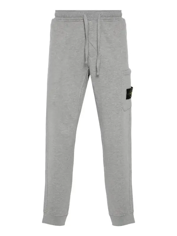 Stone Island Compass-badge Tapered Trousers - Grey