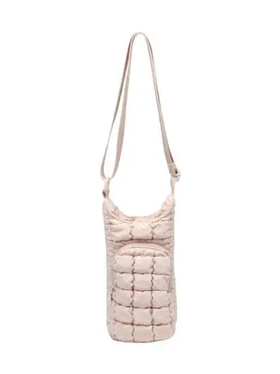 SOL AND SELENE Let It Flow Quilted Puffer Bag - Cream