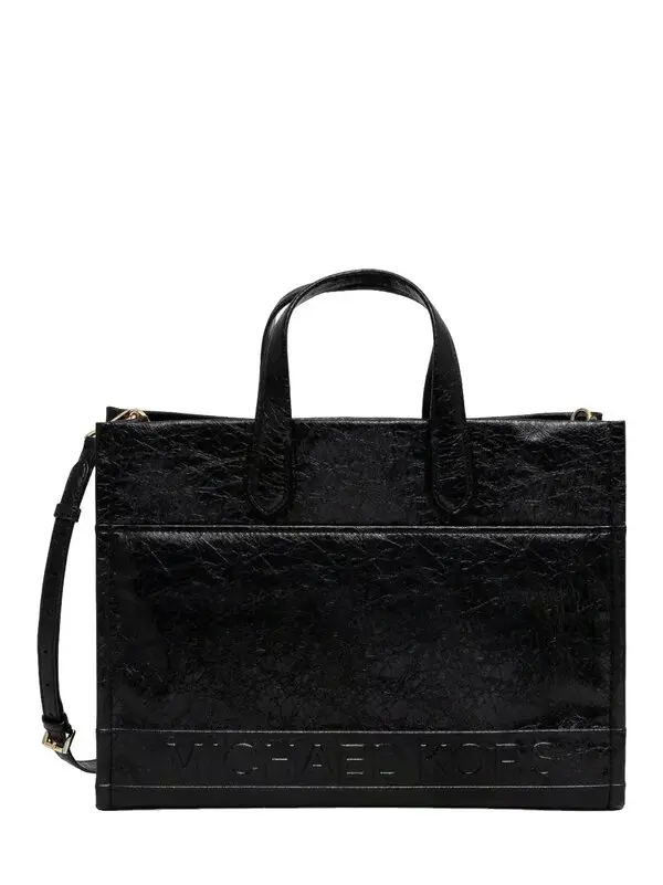 Michael Kors Textured Leather Tote Bag - Black