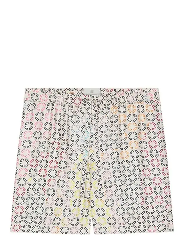 Givenchy Monogram Silk Shorts - Multicolored