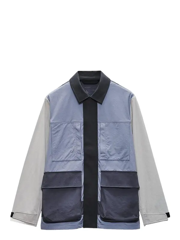 Rag & Bone Pace Colorblock Chore Jacket - Grey Multi