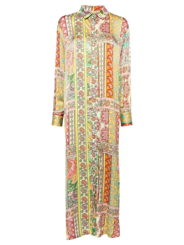 BAMBAH Button Down Maxi Dress - Yellow