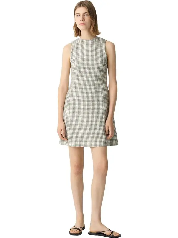 Theory A-line Mini Dress - Cream Multi