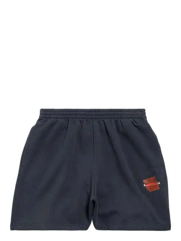 Balenciaga Taped Back Shorts - Black