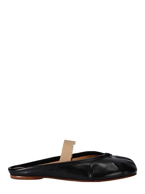 MAISON MARGIELA Tabi Split-toe Leather Ballet Flats - Black/comb