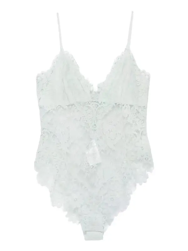 Zimmermann Lace Teddy Bodysuit - Green