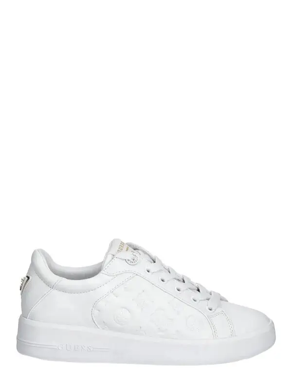 Guess Monogram-pattern Sneakers - White