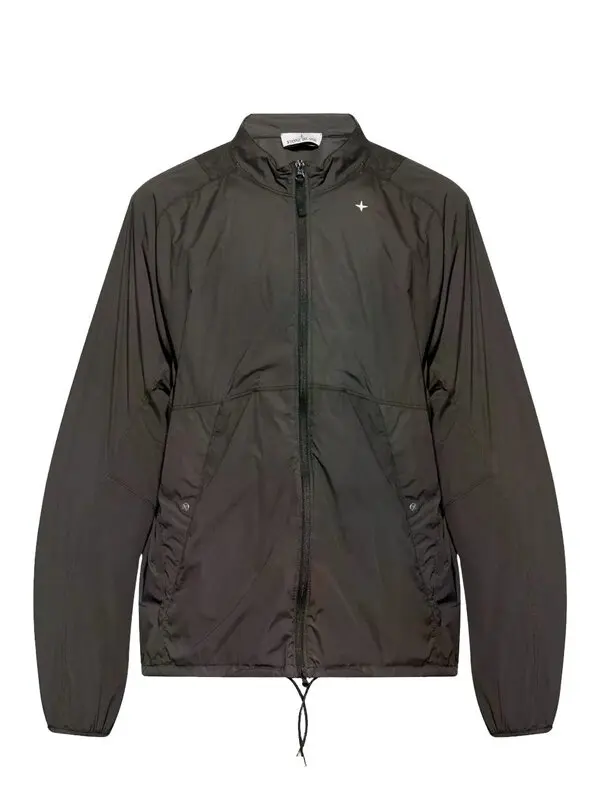 Stone Island Logo Bomber Jacket - Black
