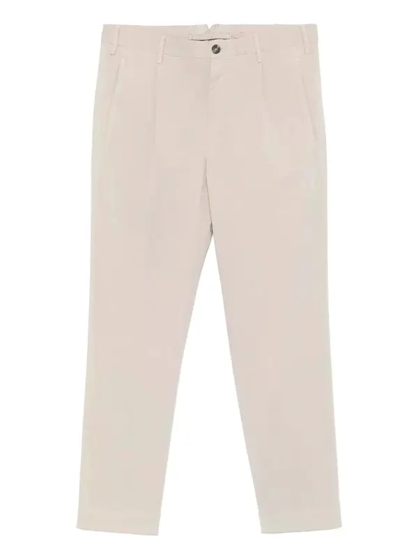 Incotex Pleat-detailed Trousers - Neutrals
