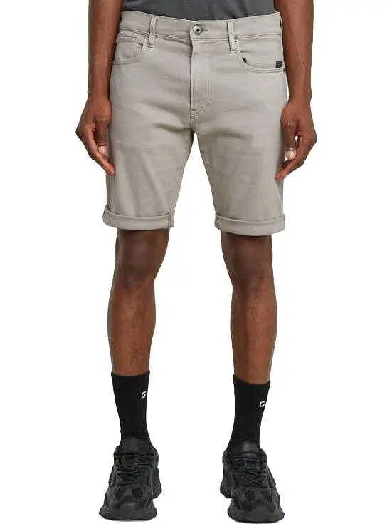G-star Raw 3301 Slim Fit Denim Shorts - Flint Grey Gd